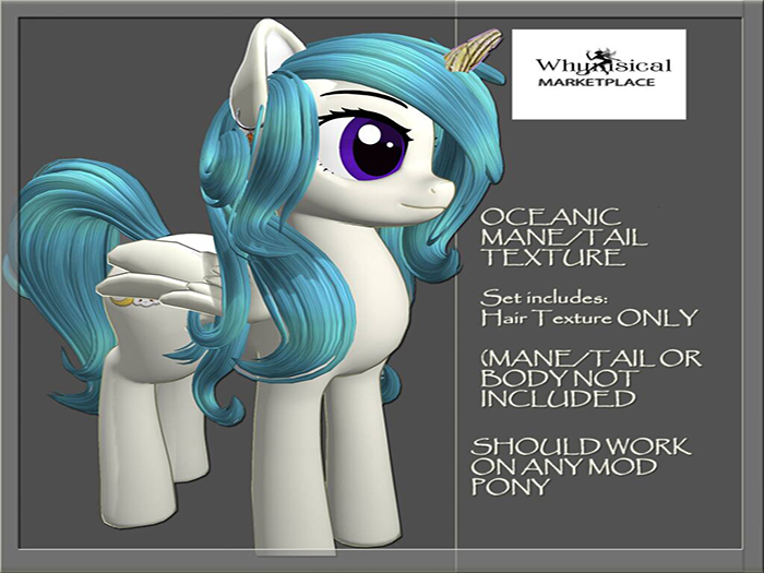 Second Life Marketplace - Oceanic Mane/Tail Hair Texture