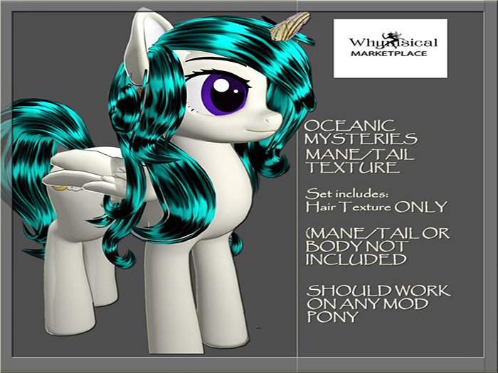 Second Life Marketplace - Oceanic Mysteries Mane/Tail Hair Texture