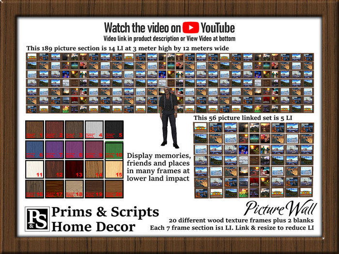 Second Life Marketplace - Prims & Scripts Picture Wall
