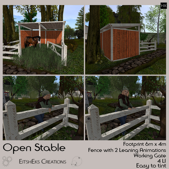 Second Life Marketplace - Charming Open Stable