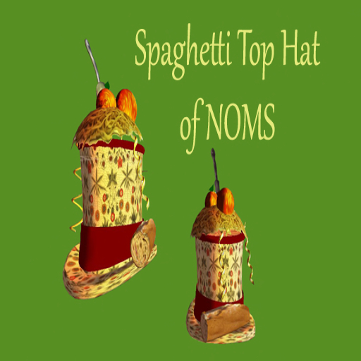 Second Life Marketplace - Tiny Top Hat Spaghetti NOMS resizeable boxed