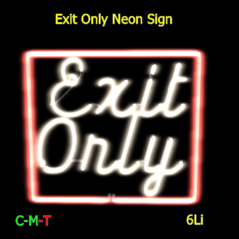 Second Life Marketplace - Retro Neon Sign-Exit Only