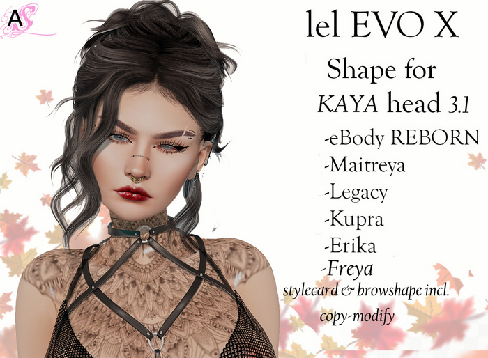 Second Life Marketplace - MEGAN -Shape for LeLUTKA KAYA Head 3.1