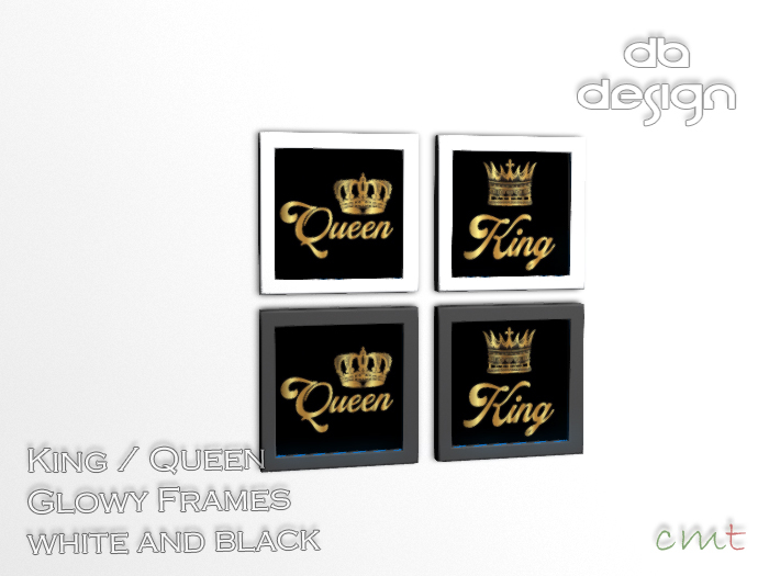 Second Life Marketplace - ::db:: King / Queen Glowy Frames (add)
