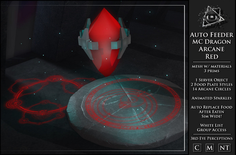 Second Life Marketplace - MC Dragon Autofeeder ( Arcane Red )