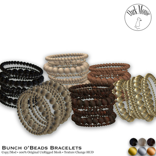 Second Life Marketplace - *DM* Bunch o' Beads Bracelets