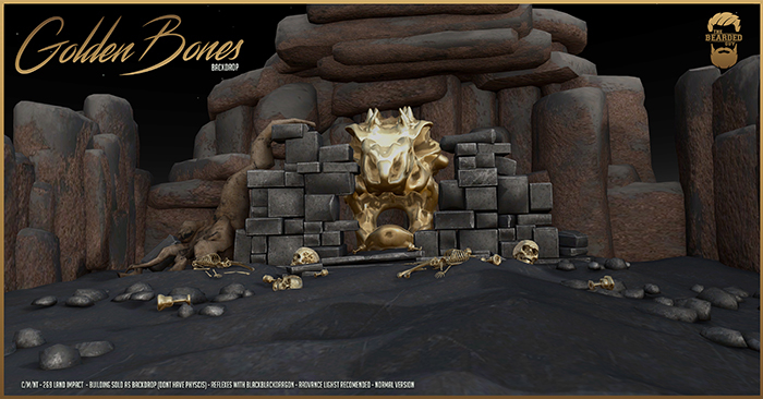 Second Life Marketplace - Golden Bones Backdrop - Normal - The Bearded Guy