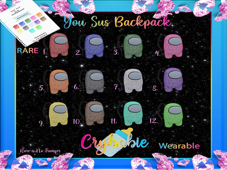 Second Life Marketplace - "Crybabie" You Sus Backpack (RARE)