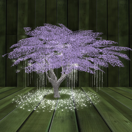 Second Life Marketplace - Magical Violet Lit Animated Cherry Blossom