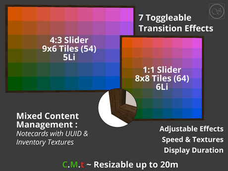 Second Life Marketplace - Sorohna Mosaic Slider 2022.01 (CMt)