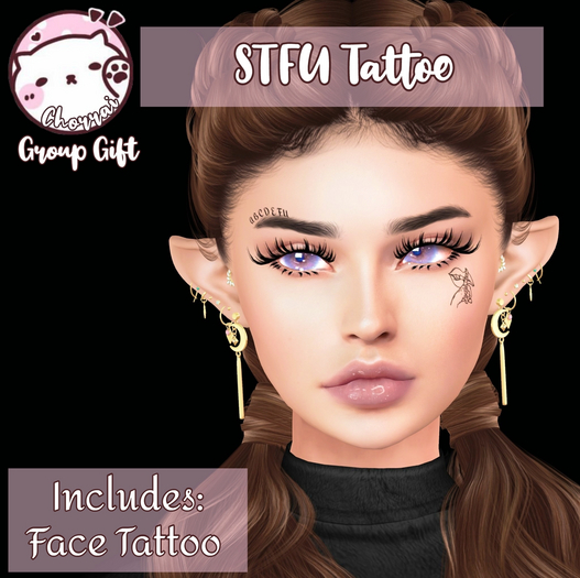 Second Life Marketplace - -Chorrai- STFU Tattoo Group Gift