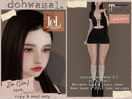 Second Life Marketplace - dohwasal. [Zia Shape] for LeL Kaya 3.1 ...