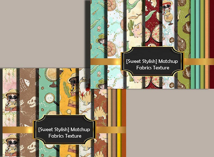 Second Life Marketplace - Fat Pack {Sweet Stylish}Seeker Fabric Matchup ...