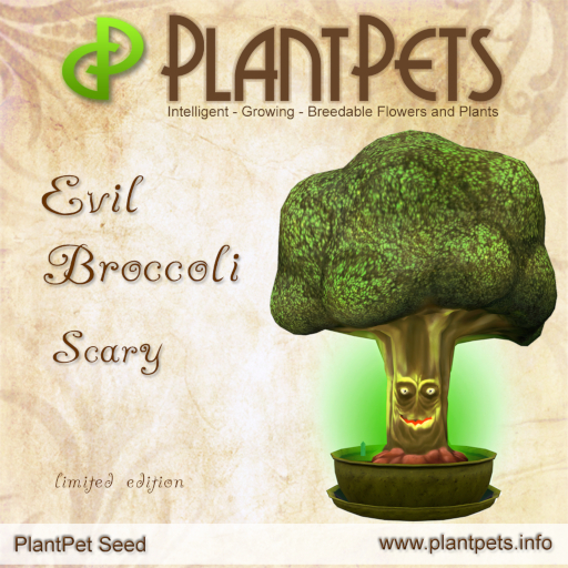 Second Life Marketplace - PlantPet Seed [Evil Broccoli *Scary*]
