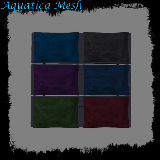 Second Life Marketplace - Aquatica Mesh - AM025133 Cushions TEXTURE PACK