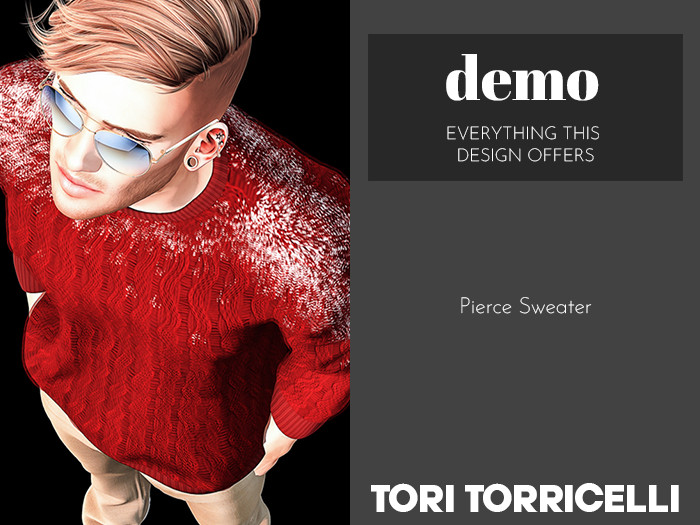 Second Life Marketplace - TORI TORRICELLI // Pierce Sweater // DEMO
