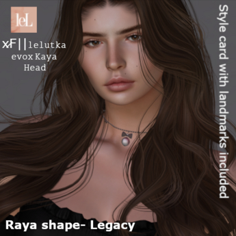 Second Life Marketplace - ̷X̷F||Raya head shape - lelutka kaya head