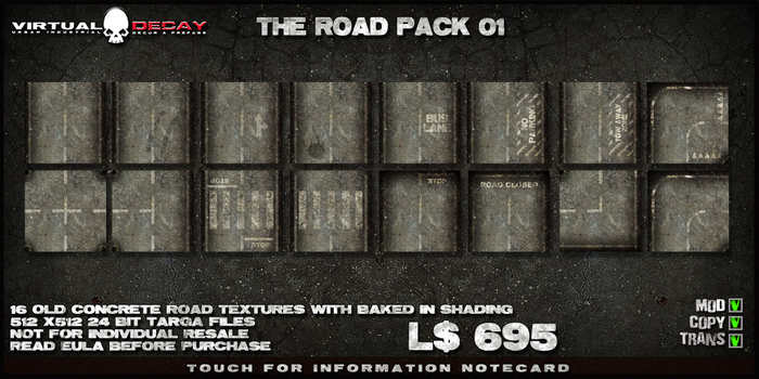 Second Life Marketplace - -Virtual Decay- The Road pack 01 - Ultra ...