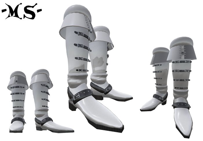Second Life Marketplace - -MS- Box White Pirate Boots
