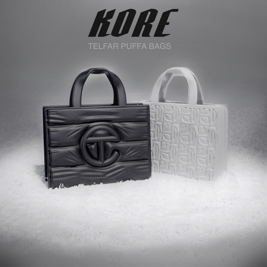 Second Life Marketplace - KORE- BLACK TELFAR PUFFA BAG