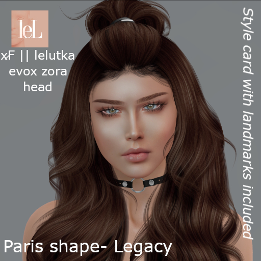 Second Life Marketplace - ̷x̷F||Paris shape - Lelutka Zora head