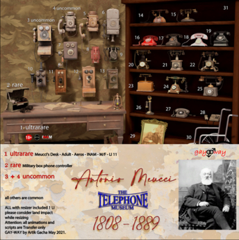Second Life Marketplace - 07-PHONE MUSEUM-ROTARY 1902