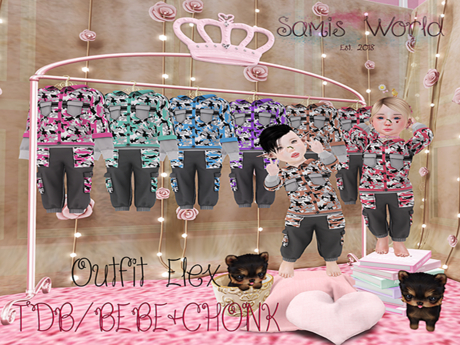 Second Life Marketplace - (SW) Outfit ELEX Blue TDB/BEBE +Chonk Fittet