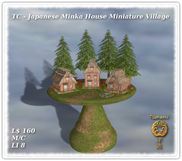 Second Life Marketplace - Japanese Minka House Miniature Village