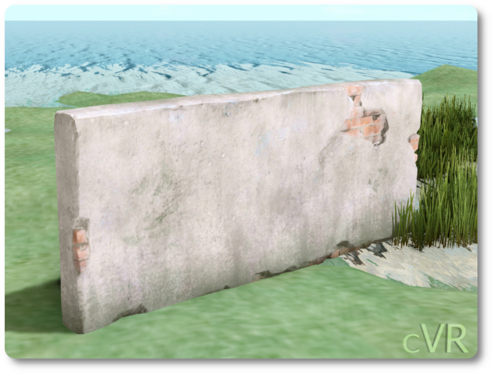 Second Life Marketplace - cVR damaged wall_1 box