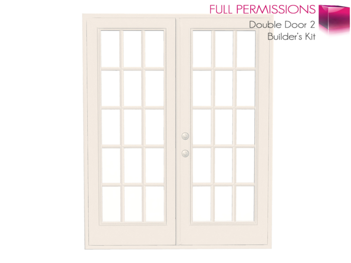 Second Life Marketplace - Full Perm Mesh Double Door v2 Sliding And ...