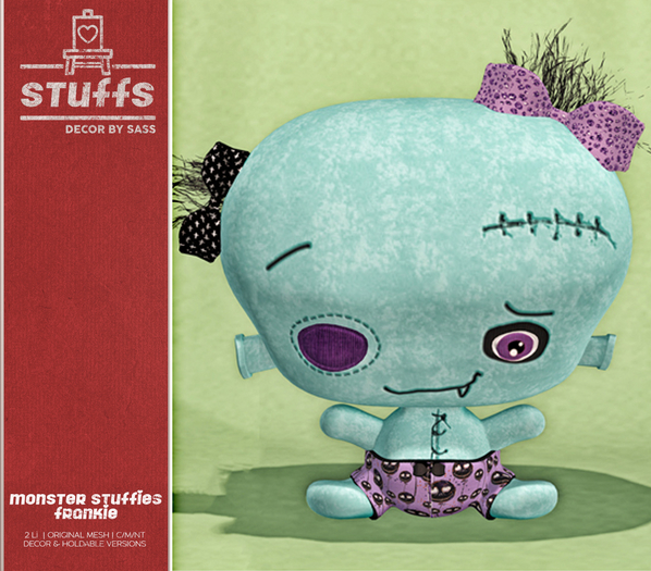 Second Life Marketplace - ♥ stuffs [monster stuffies frankie] ♥