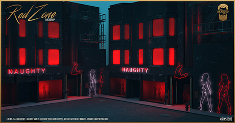 Second Life Marketplace - Red Zone Backdrop - The Bearded Guy