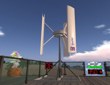 Second Life Marketplace - Wind Turbine (Vertical Axis, Nemoi)
