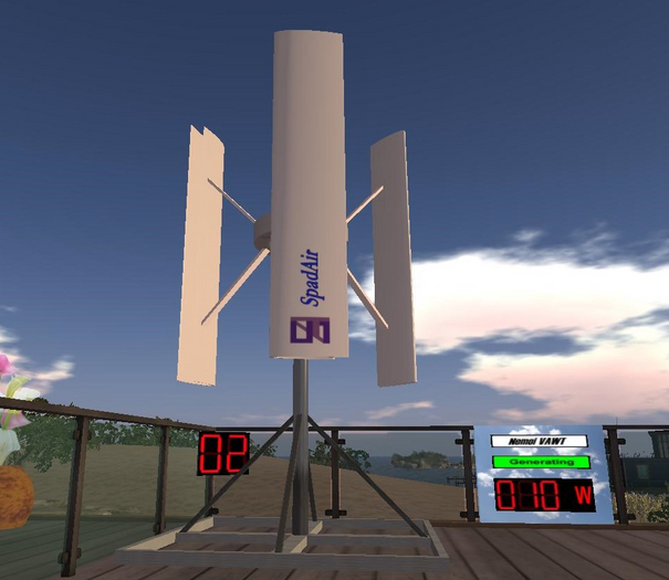 Second Life Marketplace - Wind Turbine (VAWT, Nemoi)