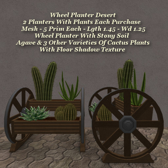 Second Life Marketplace - Wheel Planter Desert