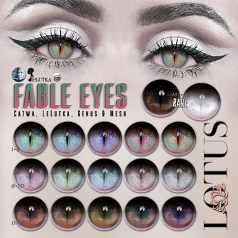Second Life Marketplace - LOTUS. Fable Eyes 17 (Catwa) RARE