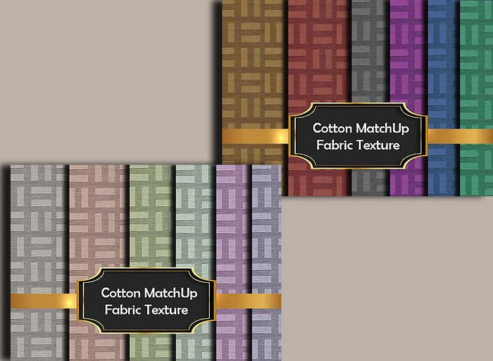 Second Life Marketplace - Fat Pack Queen Cotton MatchUp Fabric Textures ...