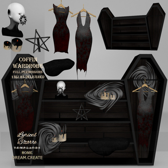 Second Life Marketplace - !Lyrical B!zarre Templates! - Coffin Wardrobe ...