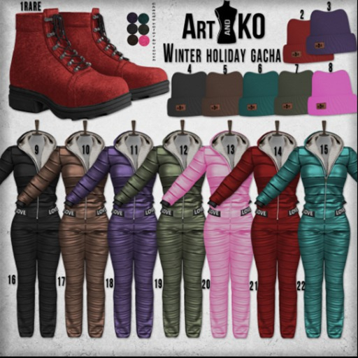 Second Life Marketplace - 12 Art&KO -Winter holiday GACHA - Khaki ...