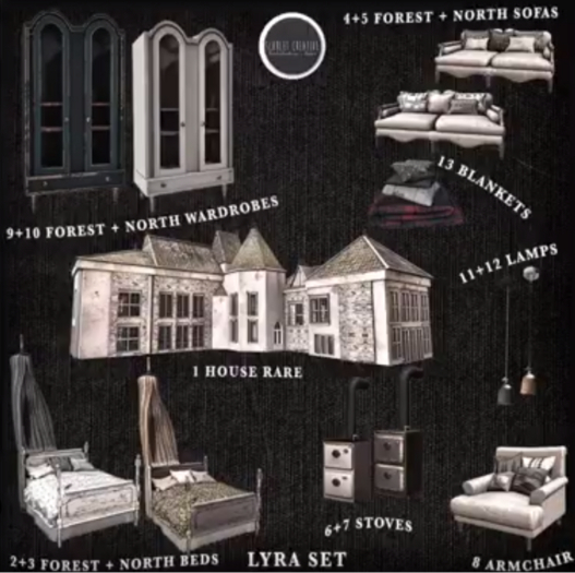 Second Life Marketplace - Scarlet Creative Epiphany Lyra Manor MT RARE