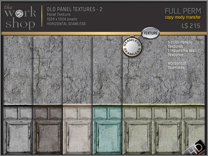 Second Life Marketplace - OLD WALL PANEL - 2