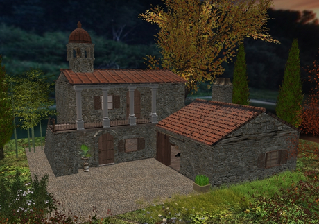Second Life Marketplace - ITALIAN FIELDSTONE FARMHOUSE