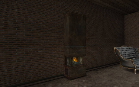 Second Life Marketplace - Modern Fire Place (rusty)