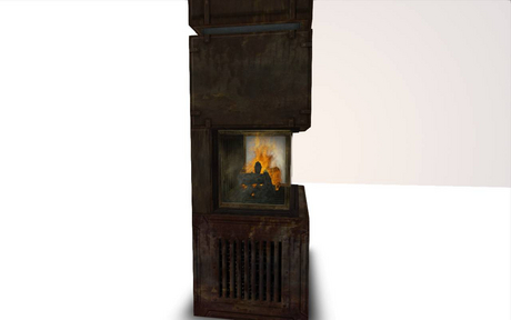 Second Life Marketplace - Modern Fire Place (rusty)
