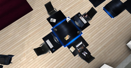 Second Life Marketplace - @AC Multi Desk Dark Khrom box Office for ...