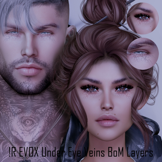 Second Life Marketplace - !R EVOX Under Eye Veins Pack