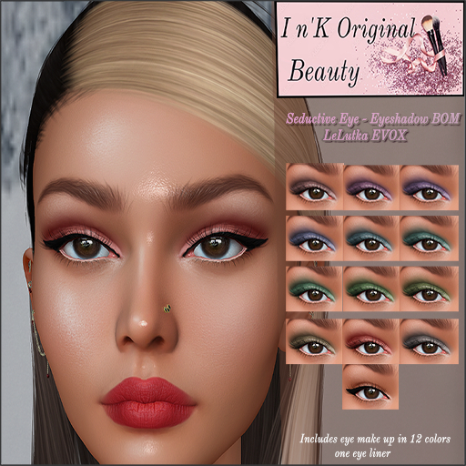 Second Life Marketplace - I n' K Original Seductive Eye - BOM Eyeshadow ...