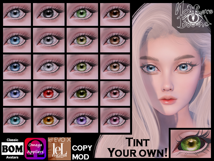 Second Life Marketplace - Innocence Eyes - BOM, LeLUTKA EVO X, OMEGA ...