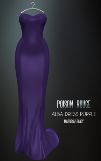 Second Life Marketplace - POISON ROUGE Alba Dress - Purple