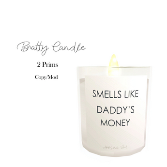 Second Life Marketplace - {AB} Bratty Candle - Daddy's Money - ADD ME